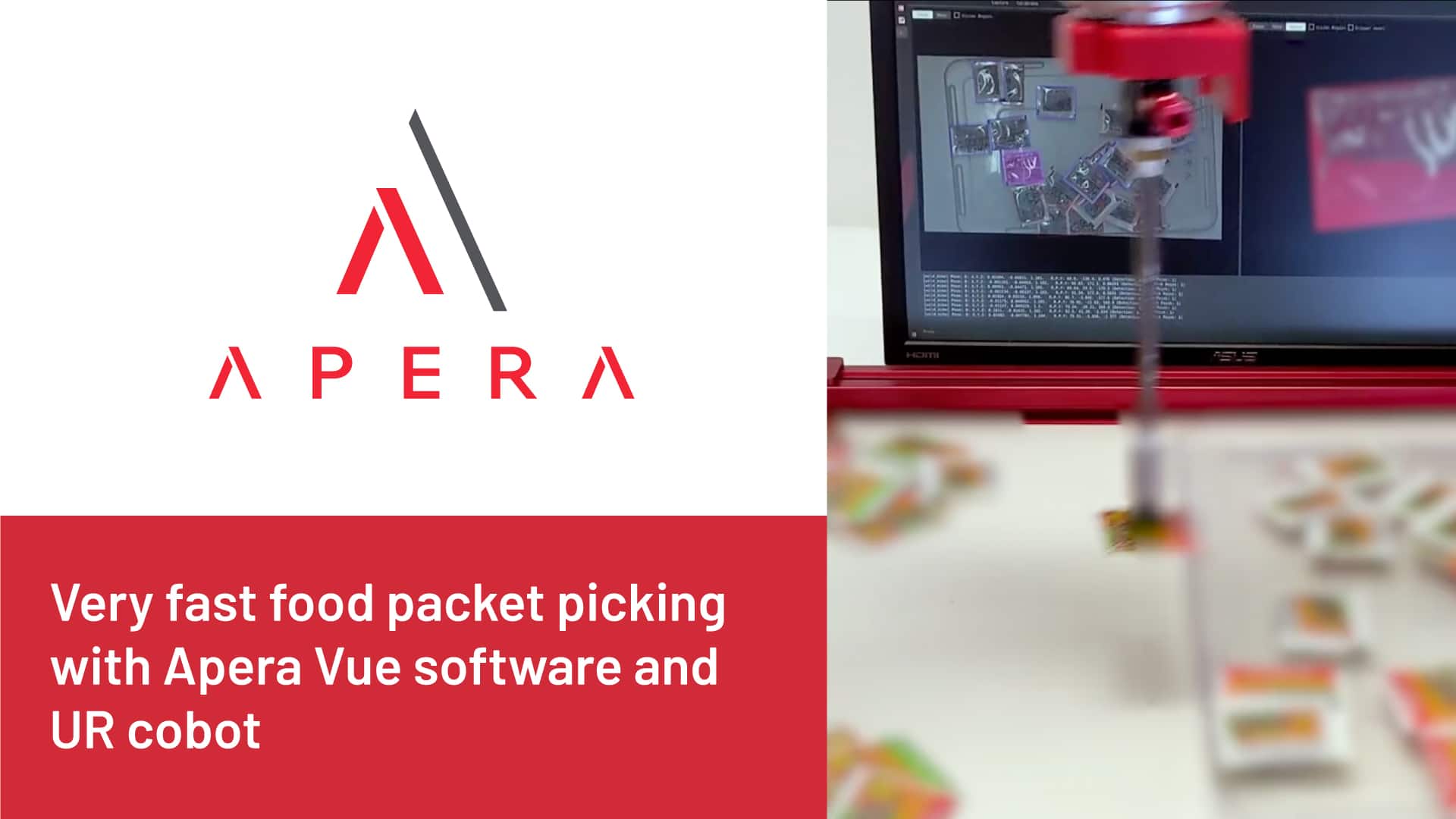 Watch: UR cobot picking is super fast using Apera Vue software
