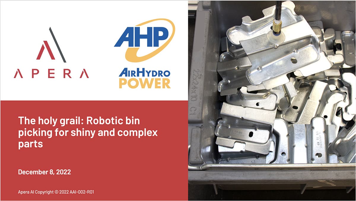 The holy grail for bin picking—shiny and complex objects
